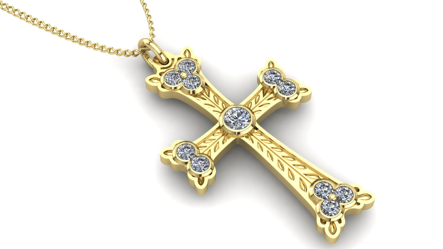 Custom Cross Pendant – George Thompson Diamond Co